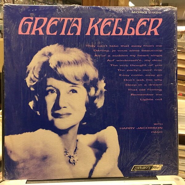 ・アーティスト Greta Keller , Harry Jacobson ・タイトル Greta Keller ・レーベル・型番 London Records 5926 ・フォーマット LPレコード ・コンディション(盤) 良い (VG+...