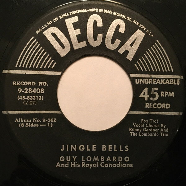 ・アーティスト Guy Lombardo & His Royal Canadians ・タイトル Yuletide Favorites ・レーベル・型番 Decca 928408 ・フォーマット 7インチレコード ・コンディション(盤) 可...