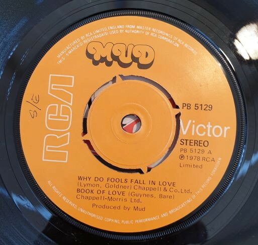 ・アーティスト Mud ・タイトル Why Do Fools Fall In Love / Book Of Love ・レーベル・型番 RCA Victor PB5129 ・フォーマット 7インチレコード ・コンディション(盤) 良い (V...