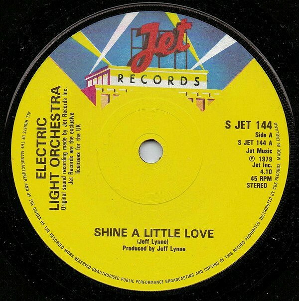 ・アーティスト Electric Light Orchestra ・タイトル Shine A Little Love ・レーベル・型番 Jet Records SJET144 ・フォーマット 7インチレコード ・コンディション(盤) 良い ...