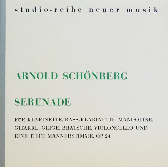 ・アーティスト Arnold Schoenberg ・タイトル Serenade Op. 24 ・レーベル・型番 WERGO WER60002 ・フォーマット LPレコード ・コンディション(盤) 良い (VG+) ・コンディション(ジャケ...