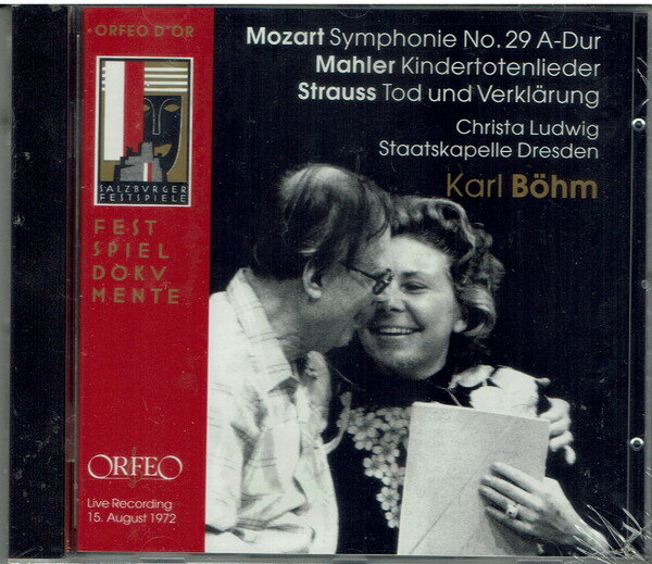 ・アーティスト Karl Bohm, Christa Ludwig ・タイトル Mozart . Mahler . Strauss / Ludwig . Bohn ・レーベル・型番 Orfeo C607031B ・フォーマット CD ・コン...