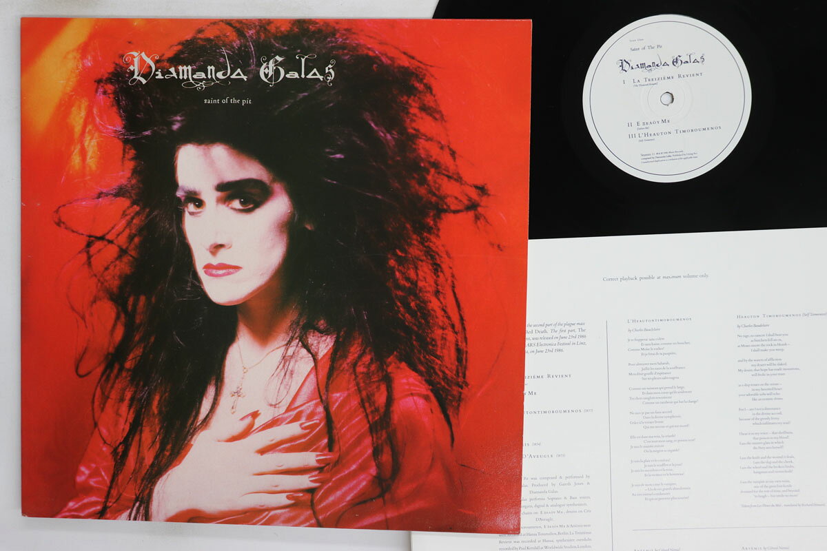 ・アーティスト Diamanda Galas ・タイトル Saint Of The Pit ・レーベル・型番 MUTE STUMM33 ・フォーマット LPレコード ・コンディション(盤) 良い (VG+) ・コンディション(ジャケット) ...
