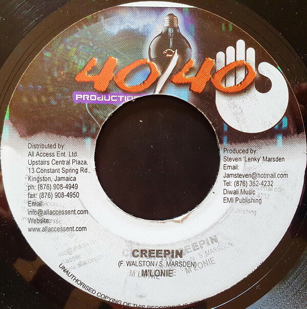 ・アーティスト M'Lonie / Nicola Tucker ・タイトル Creepin / Jesus Is Sweeter ・レーベル・型番 40/40 Productions NONE ・フォーマット 7インチレコード ・コンディシ...
