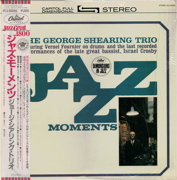 ・アーティスト George Shearing ・タイトル Jazz Moments ・レーベル・型番 CAPITOL ECJ50095 ・フォーマット LPレコード ・コンディション(盤) 良い (VG+) ・コンディション(ジャケット)...