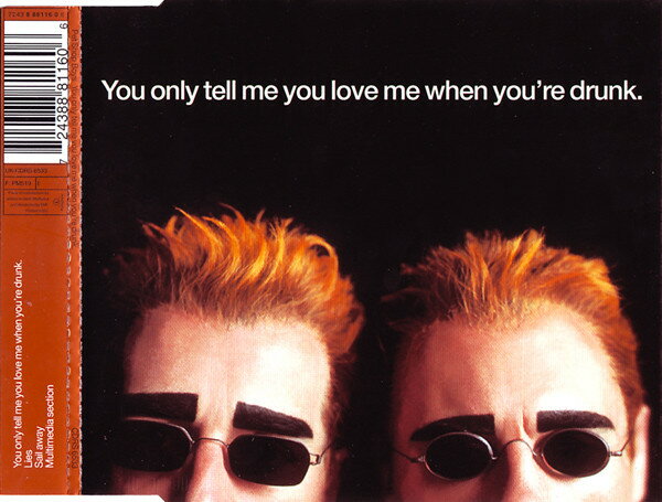 ・アーティスト Pet Shop Boys ・タイトル You Only Tell Me You Love Me When You're Drunk ・レーベル・型番 Parlophone 724388811606,CDRS6533 ・フォ...