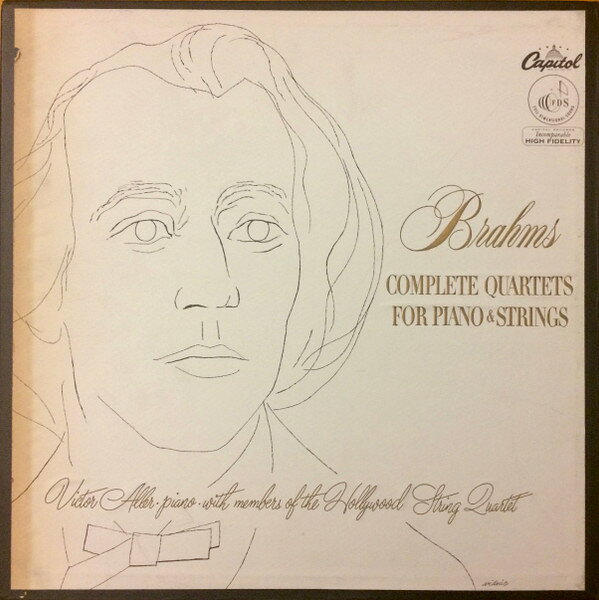 ・アーティスト Brahms / Victor Aller ,, members of The Hollywood String Quartet ・タイトル Complete Quartets For Piano & Strings ・レー...