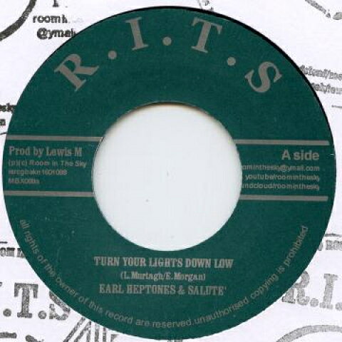 ・アーティスト Earl Heptones, Salute ・タイトル Turn Your Lights Down Low ・レーベル・型番 Room In The Sky UK MBX088 ・フォーマット 7インチレコード ・コンディシ...