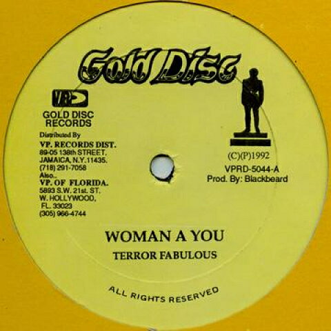・アーティスト Terror Fabulous / Daddy Screw ・タイトル Woman A You / God Knows ・レーベル・型番 Gold Disc VPRD5044 ・フォーマット 12インチレコード ・コンディシ...
