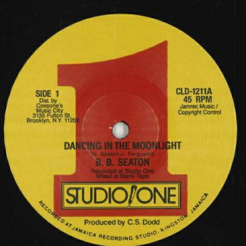 ・アーティスト BB Seaton ・タイトル Dancing In The Moonlight (若干盤反り/Slight Edge Warp) / (Version); (Instrumental) ・レーベル・型番 Studio On...