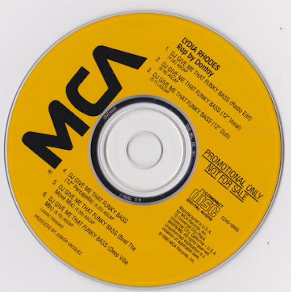 ・アーティスト Lydia Rhodes ・タイトル Dj Give Me That Funky Bass ・レーベル・型番 MCA CD4518495 ・フォーマット CD ・コンディション(盤) 良い (VG+) ・コンディション(ジャ...