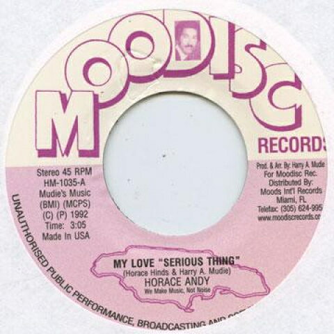 ・アーティスト Horace Andy ・タイトル My Love "Serious Thing" ・レーベル・型番 Moodisc HM1035 ・フォーマット 7インチレコード ・コンディション(盤) 新品 (M) ・コンディション(ジ...