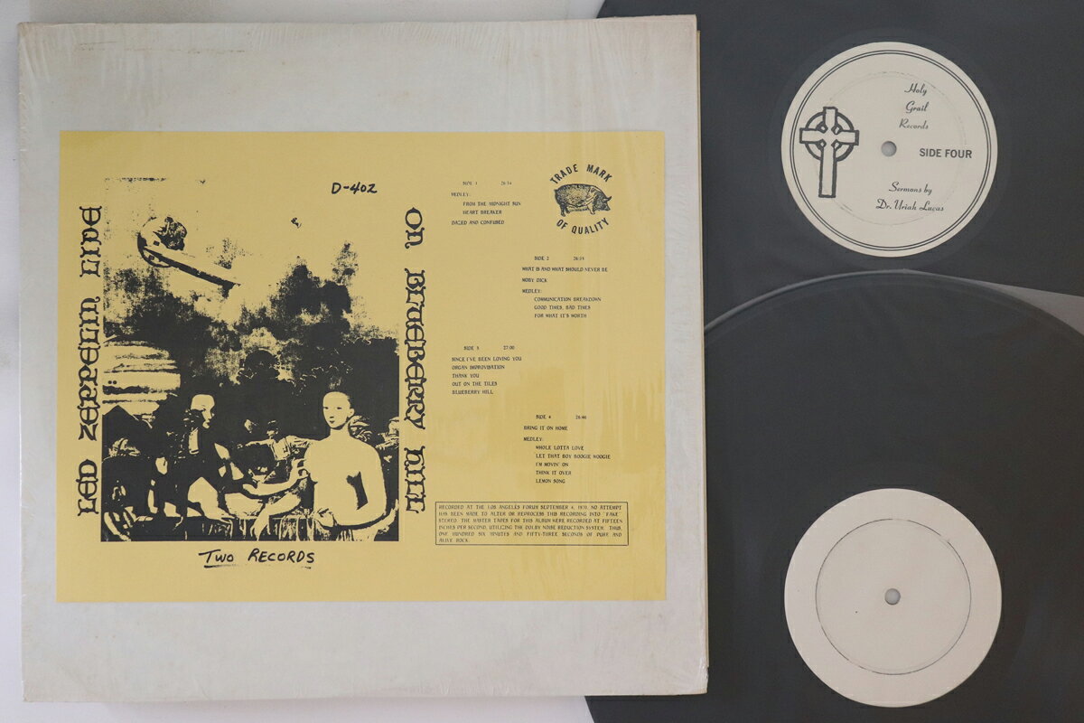 ・アーティスト Led Zeppelin ・タイトル Live On Blueberry Hill ・レーベル・型番 TRADE MARK OF QUALITY D402 ・フォーマット LPレコード ・コンディション(盤) 良い (VG+...