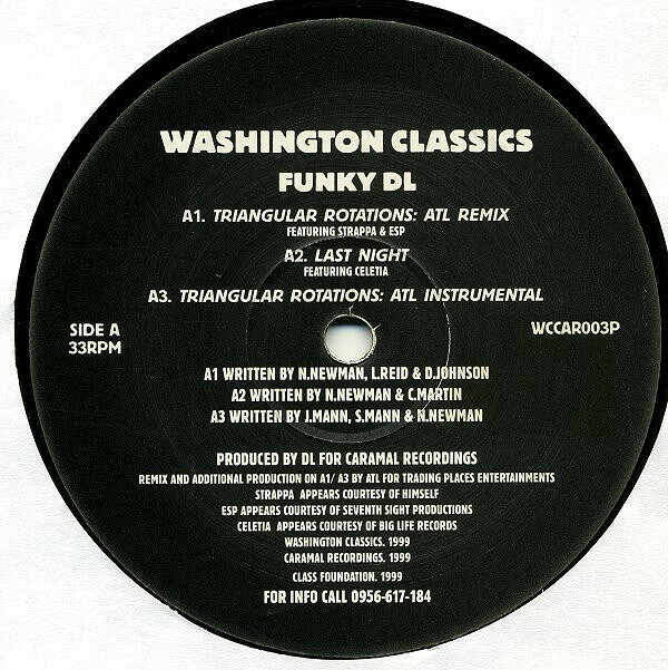 ・アーティスト Funky DL / ATL ・タイトル Triangular Rotation / Is It A Dream? ・レーベル・型番 Washington Classics WCCAR003P ・フォーマット 12インチレコ...