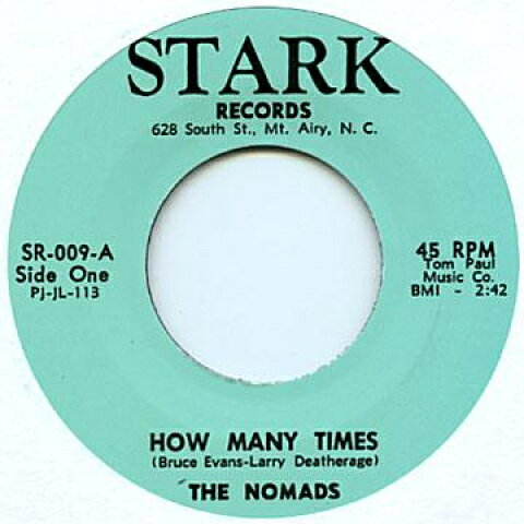 ・アーティスト Nomads ・タイトル How Many Times / Not For Me ・レーベル・型番 Stark UK SR009 ・フォーマット 7インチレコード ・コンディション(盤) 新品 (M) ・コンディション(ジャ...