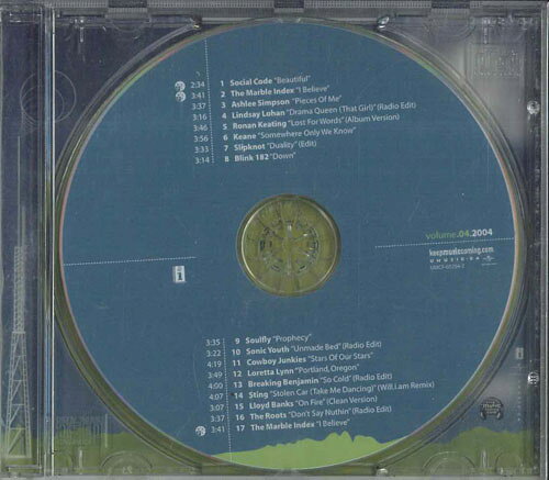 ・アーティスト Various ・タイトル Interscope Radio Compilation Volume 4 2004 ・レーベル・型番 INTERSCOPE UMCF052542 ・フォーマット CD ・コンディション(盤) 良...