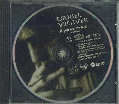 ・アーティスト Daniel Weaver ・タイトル If You See Me (D. Weaver) ・レーベル・型番 STREAM MACD58015 ・フォーマット CD ・コンディション(盤) 良い (VG+) ・コンディション...