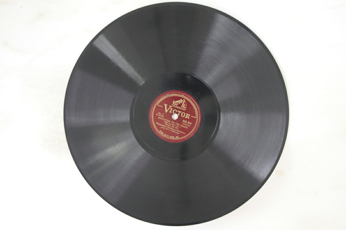 ・アーティスト Stokowski, Philadelphia Symphony Orchestra ・タイトル Invitation To The Dance No.1 / No.2 ・レーベル・型番 VICTOR 12" ND89 ・フ...
