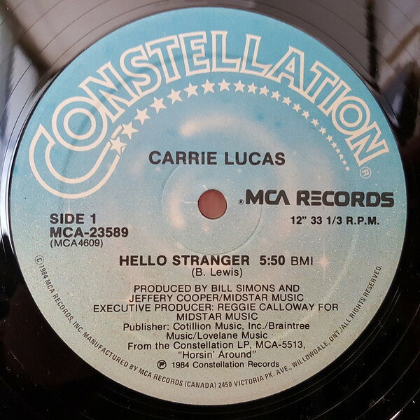 ・アーティスト Carrie Lucas ・タイトル Hello Stranger ・レーベル・型番 Constellation MCA23589 ・フォーマット 12インチレコード ・コンディション(盤) 非常に良い(EX) ・コンディシ...