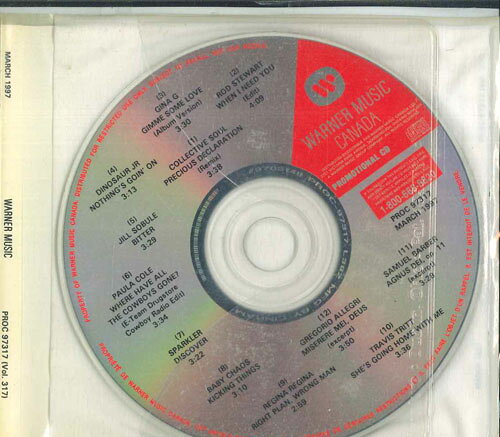 ・アーティスト Various ・タイトル Warner Music Canada March 1997 - Vol. 317 ・レーベル・型番 WARNER MUSIC CANADA LTD PROC97317 ・フォーマット CD ・コ...