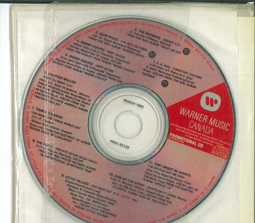 ・アーティスト Various ・タイトル Warner Music Canada March 1992 - Vol. 129 ・レーベル・型番 WARNER MUSIC CANADA PROC92129 ・フォーマット CD ・コンディシ...