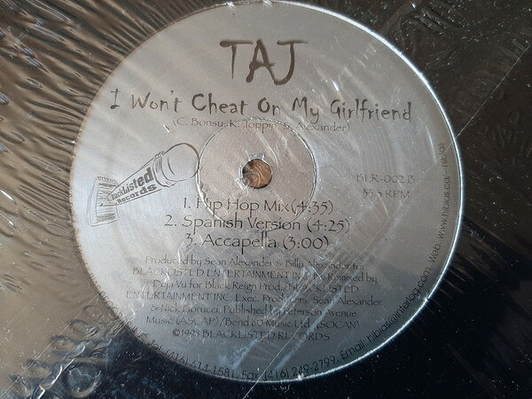 ・アーティスト Taj ・タイトル I Won't Cheat On My Girlfriend ・レーベル・型番 Blacklisted Records BLR002 ・フォーマット 12インチレコード ・コンディション(盤) 良い (V...