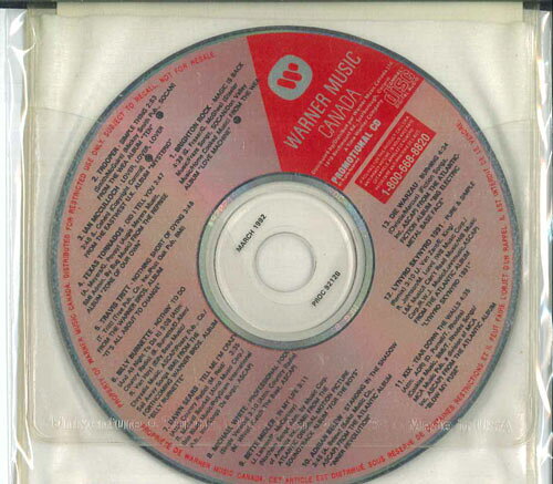 ・アーティスト Various ・タイトル Warner Music Canada March1992 - Vol. 128 ・レーベル・型番 WARNER MUSIC CANADA ? PROC92128 ・フォーマット CD ・コンディ...