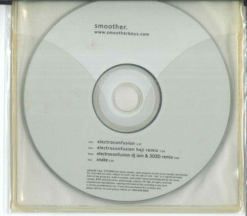 ・アーティスト Smoother ・タイトル Electroconfusion ・レーベル・型番 EMI MUSIC CANADA SMOOTHTWO ・フォーマット CD ・コンディション(盤) 良い (VG+) ・コンディション(ジャケ...