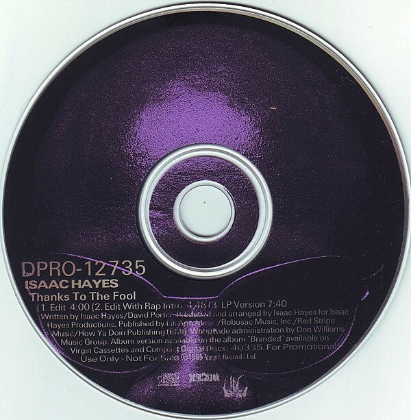 ・アーティスト Isaac Hayes ・タイトル Thanks To The Fool ・レーベル・型番 Pointblank DPRO12735 ・フォーマット CD ・コンディション(盤) 良い (VG+) ・コンディション(ジャケッ...
