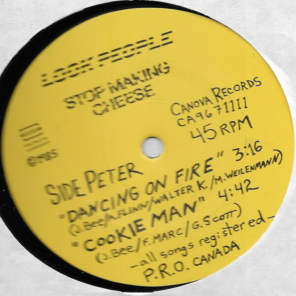 ・アーティスト Look People ・タイトル Stop Making Cheese ・レーベル・型番 Canova-Records CA9671111 ・フォーマット 12インチレコード ・コンディション(盤) 良い (VG+) ・コ...