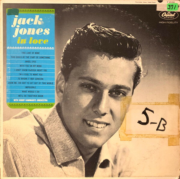 ・アーティスト Jack Jones ・タイトル In Love ・レーベル・型番 CAPITOL T2100 ・フォーマット LPレコード ・コンディション(盤) 良い (VG+) ・コンディション(ジャケット) 良い (VG+) ・コン...