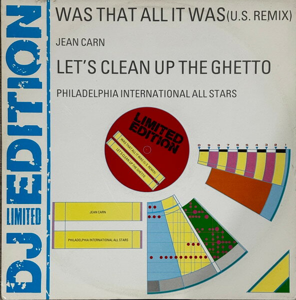 ・アーティスト Jean Carn / Philadelphia International All Stars ・タイトル Was That All It Was / Let's Clean Up The Ghetto ・レーベル・型番 ...