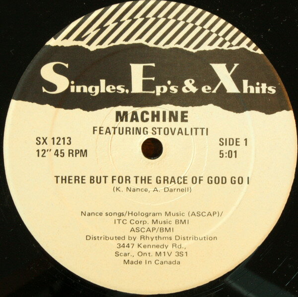 ・アーティスト Machine, Stovaletti ・タイトル There But For The Grace Of God Go I ・レーベル・型番 Singles, Ep's & eXhits SX1213 ・フォーマット 12イ...