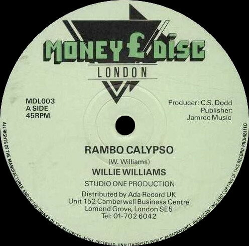 ・アーティスト Willie Williams/Keith McCarthy ・タイトル Rambo Calypso / Everybody Rude ・レーベル・型番 ・フォーマット 12インチレコード ・コンディション(盤) 非常に良い...