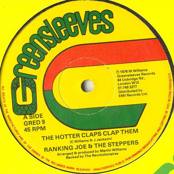 ・アーティスト Ranking Joe/ Steppers ・タイトル The Hotter Claps Clap Them ・レーベル・型番 ・フォーマット 12インチレコード ・コンディション(盤) 非常に良い(EX) ・コンディション...
