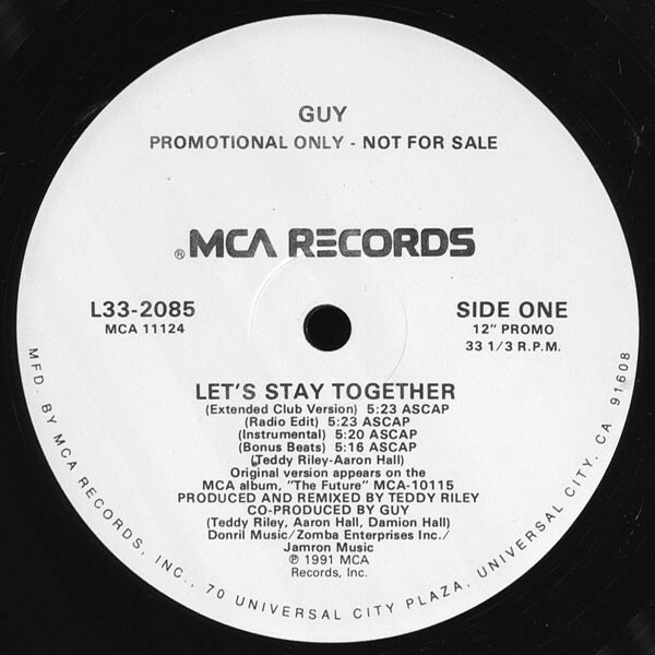 ・アーティスト Guy ・タイトル Let's Stay Together ・レーベル・型番 MCA L332085 ・フォーマット 12インチレコード ・コンディション(盤) 良い (VG+) ・コンディション(ジャケット) 良い (VG...