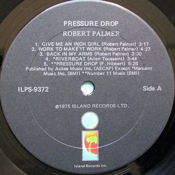 ・アーティスト Robert Palmer ・タイトル Pressure Drop ・レーベル・型番 ・フォーマット LPレコード ・コンディション(盤) 良い (VG+) ・コンディション(ジャケット) 良い (VG+) ・コンディション...