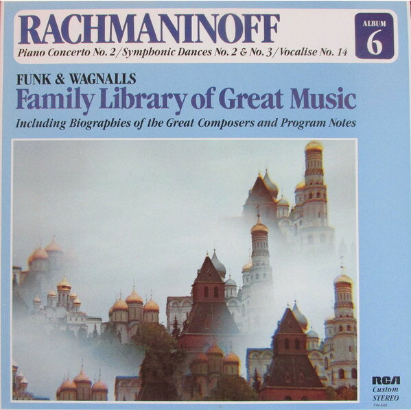 ・アーティスト Felicja Blumental ・タイトル Rachmaninov: Piano Concerto No. 2 ・レーベル・型番 RCA FW606 ・フォーマット LPレコード ・コンディション(盤) 非常に良い(EX...