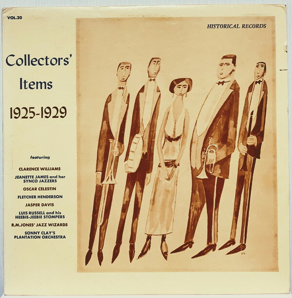 ・アーティスト Various ・タイトル Collectors' Items 1925-1929 ・レーベル・型番 Historical Records ASC20 ・フォーマット LPレコード ・コンディション(盤) 良い (VG+) ...