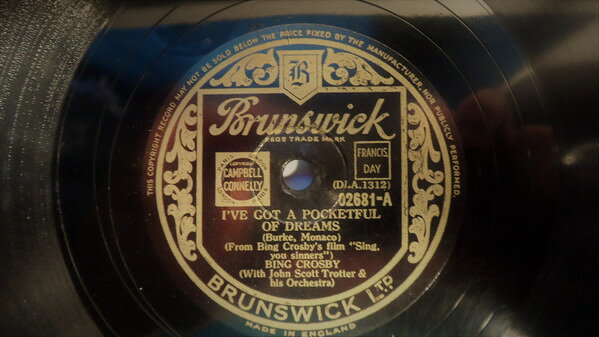 ・アーティスト Bing Crosby, John Stott Trotter & His Orchestra ・タイトル Ive Got A Pocketful Of Dreams / Laugh And Call It Love ・レー...