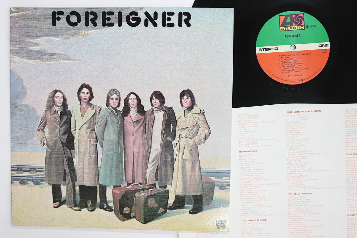 ・アーティスト Foreigner ・タイトル Foreigner ・レーベル・型番 ATLANTIC SD19109 ・フォーマット LPレコード ・コンディション(盤) 良い (VG+) ・コンディション(ジャケット) 非常に良い(EX...
