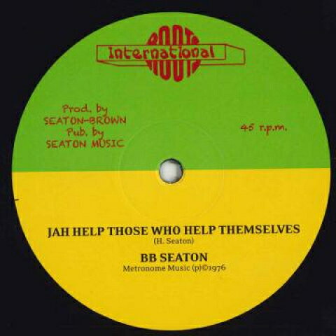 ・アーティスト BB Seaton ・タイトル Jah Help Those Who Help Themselves / Aware Of Love ・レーベル・型番 Roots International TABOU1 ・フォーマット 1...