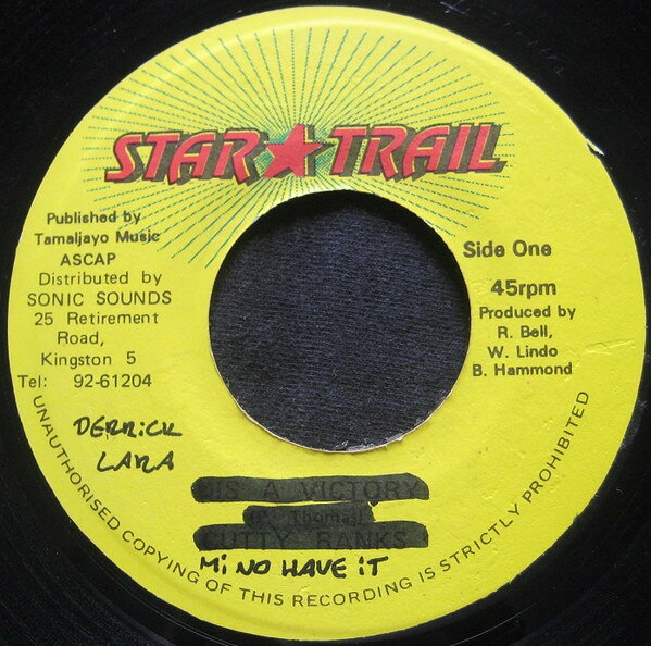 ・アーティスト Derrick Lara ・タイトル Me No Have It ・レーベル・型番 Star Trail NONE ・フォーマット 7インチレコード ・コンディション(盤) 可 (VG) ・コンディション(ジャケット) ・コ...