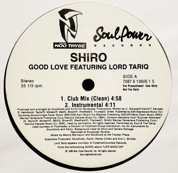 ・アーティスト Shiro, Lord Tariq ・タイトル Good Love ・レーベル・型番 NOO TRYBE 708761360615 ・フォーマット 12インチレコード ・コンディション(盤) 良い (VG+) ・コンディショ...