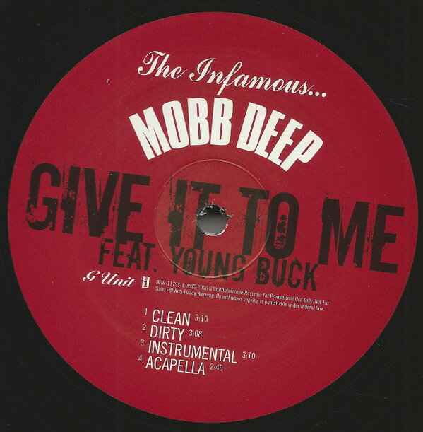 ・アーティスト Mobb Deep ・タイトル Give It To Me ・レーベル・型番 G Unit INTR117931 ・フォーマット 12インチレコード ・コンディション(盤) 良い (VG+) ・コンディション(ジャケット) ...