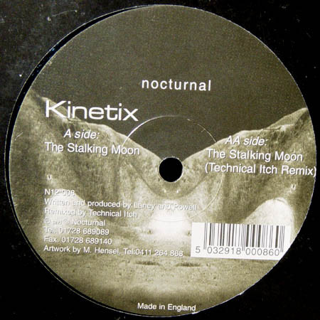 ・アーティスト Kinetix ・タイトル The Stalking Moon ・レーベル・型番 Nocturnal N12008 ・フォーマット 12インチレコード ・コンディション(盤) 良い (VG+) ・コンディション(ジャケット)...
