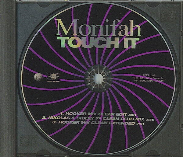 ・アーティスト Monifah ・タイトル Touch It (Uptempo Remixes) ・レーベル・型番 Universal UPT5P1392 ・フォーマット CD ・コンディション(盤) 良い (VG+) ・コンディション(ジ...