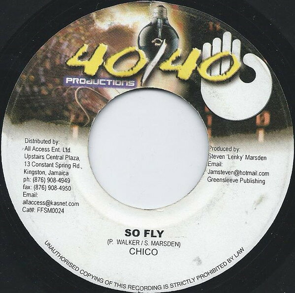 ・アーティスト Chico ・タイトル So Fly ・レーベル・型番 ・フォーマット 7インチレコード ・コンディション(盤) 良い (VG+) ・コンディション(ジャケット) プレインカバー（元ジャケット／カバー無し） ・コンディション...