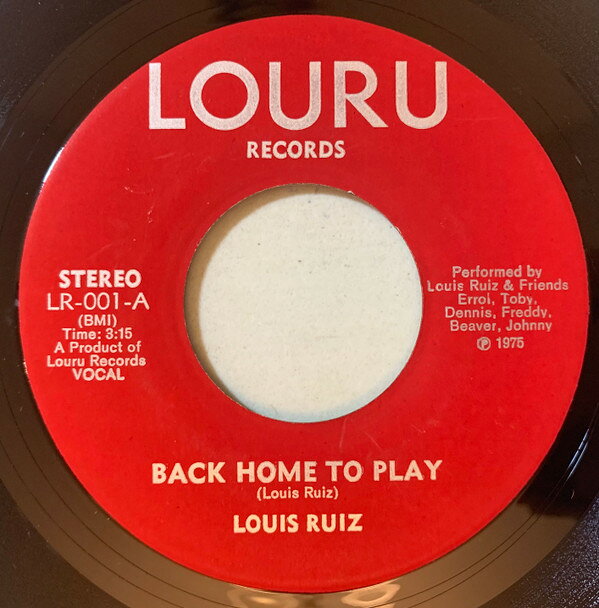 ・アーティスト Fortunia Ruiz ・タイトル Back Home To Play ・レーベル・型番 Louru LR001 ・フォーマット 7インチレコード ・コンディション(盤) 良い (VG+) ・コンディション(ジャケット)...