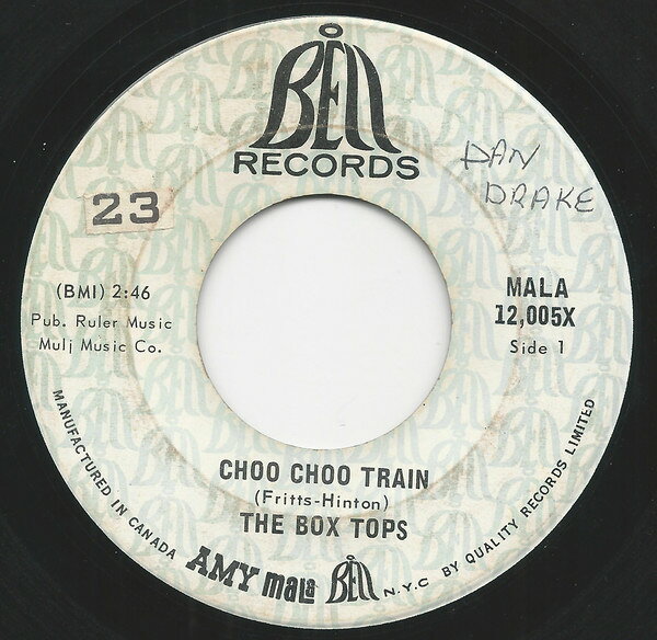 ・アーティスト Box Tops ・タイトル Choo Choo Train / Fields Of Clover ・レーベル・型番 BELL RECORDS MALA12005X ・フォーマット 7インチレコード ・コンディション(盤) ...